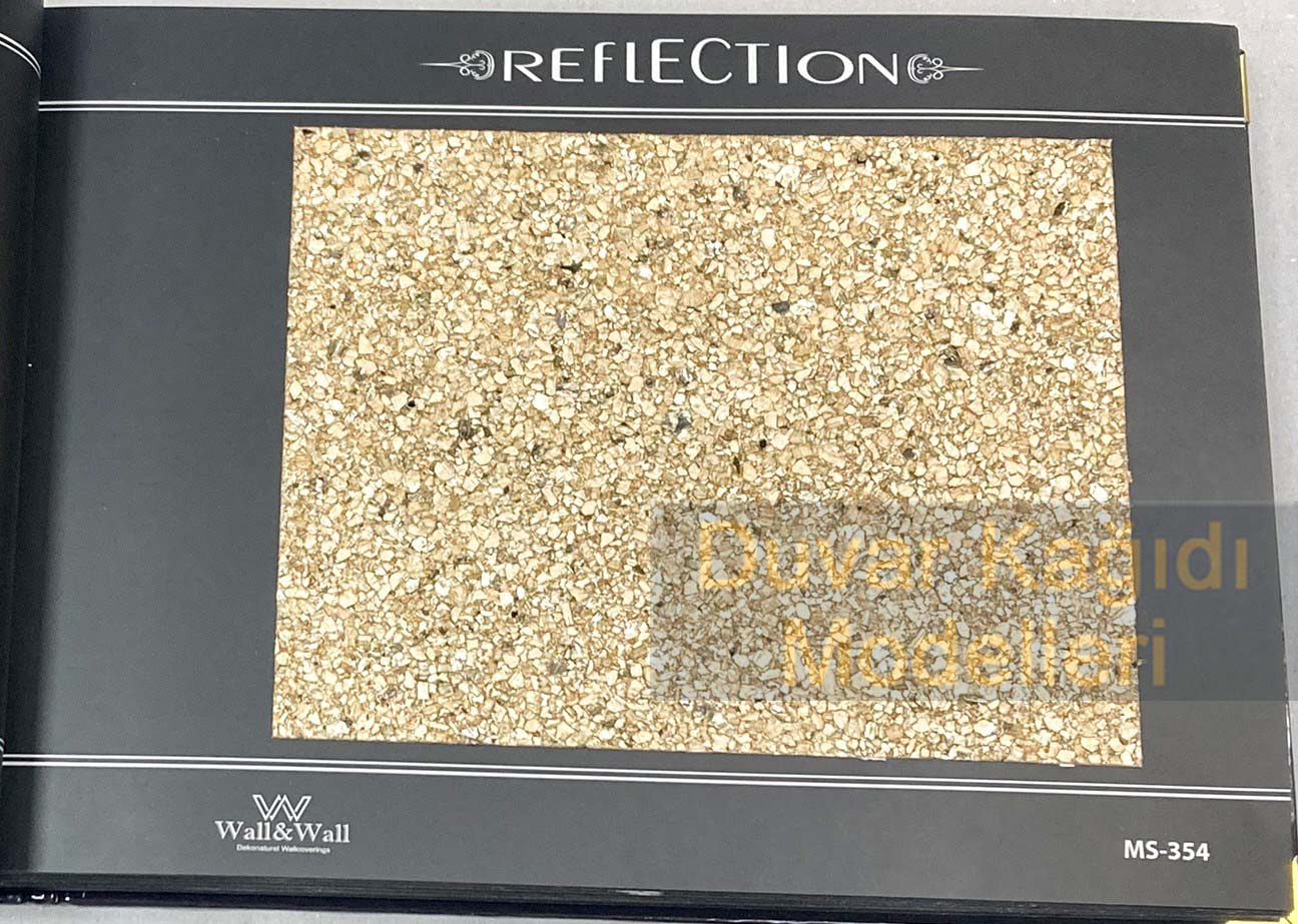 Reflection Krem Mantarlı Simli MS-354 Duvar Kağıdı